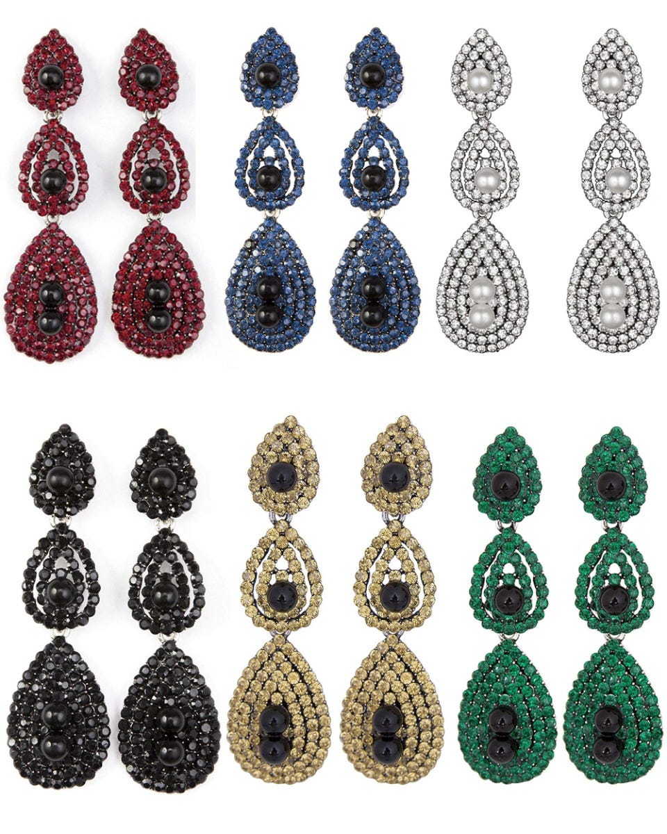 Buy Great Gatsby 1920s Flapper Earrings - MyDeal Australia