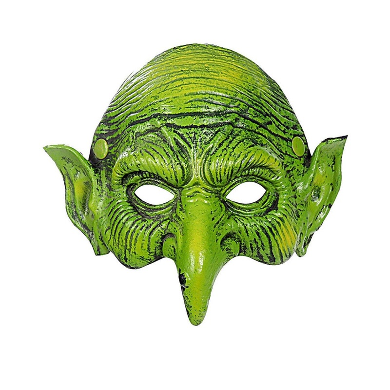Buy Green Witch Costume Face Mask - MyDeal