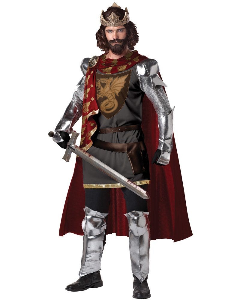 Buy King Arthur Knight Medieval Mens Costume - MyDeal Australia