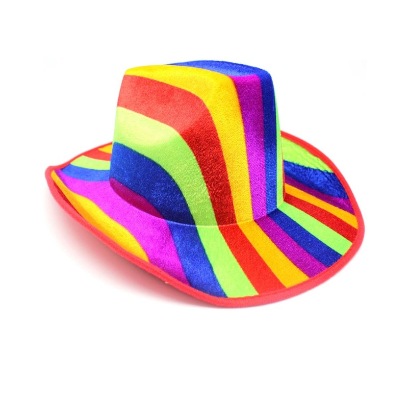 Buy Rainbow Cowboy Costume Hat - MyDeal