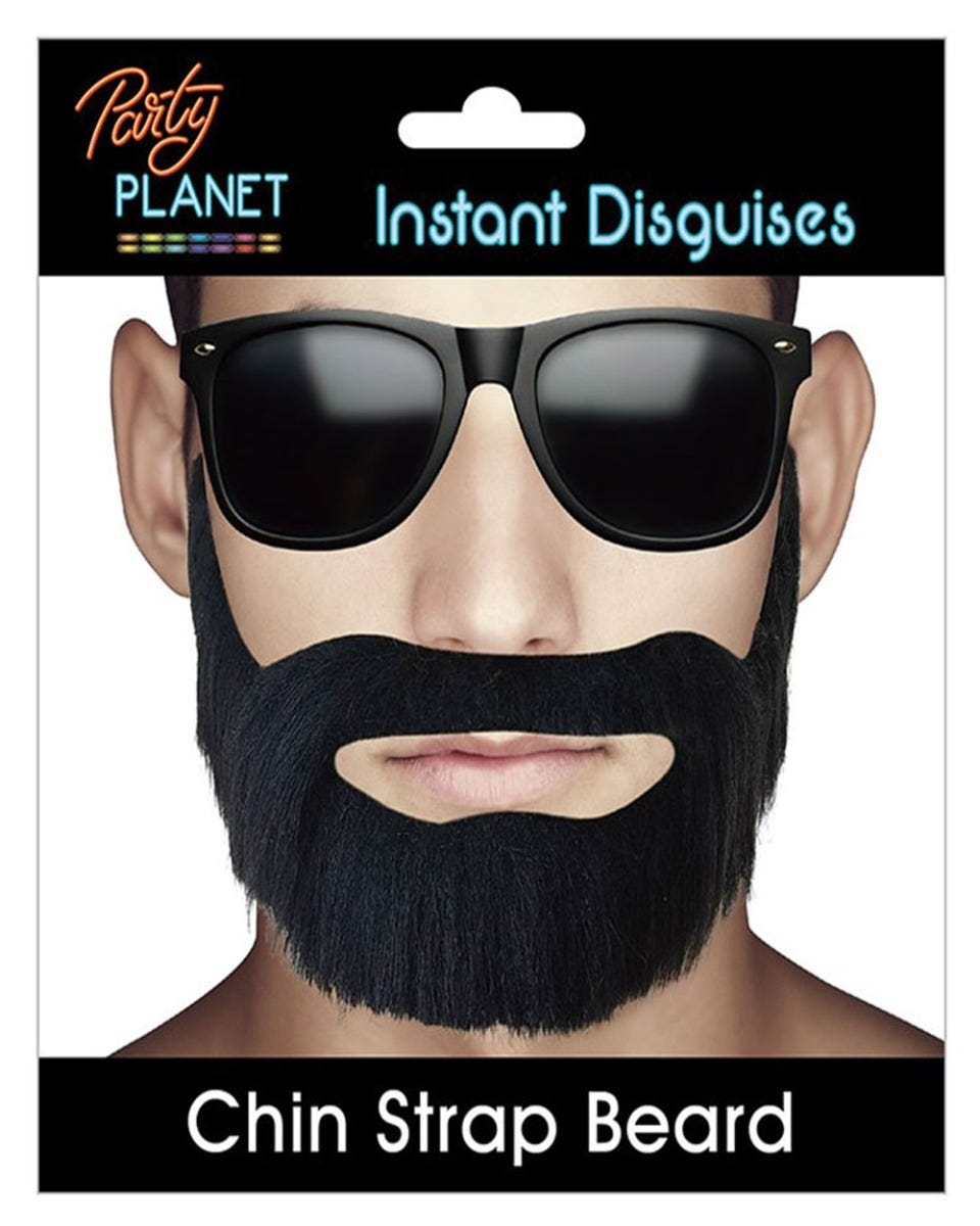 Buy Rapper Black Chin Strap Costume Beard - MyDeal Australia