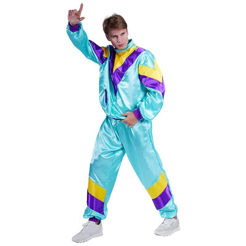 Buy Retro Couple 1980s Tracksuit Costume - MyDeal