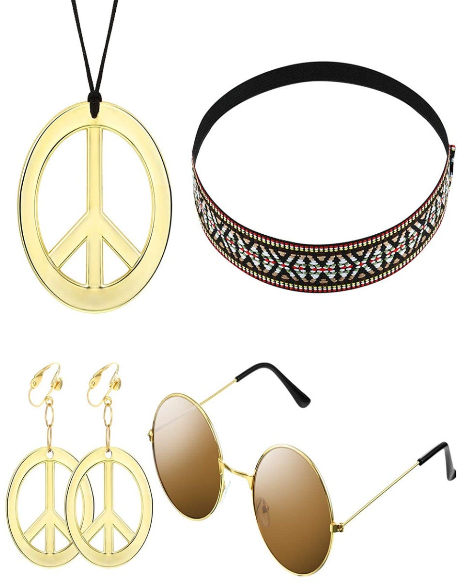 Buy Retro Hippie Costume Accessory Set - MyDeal Australia