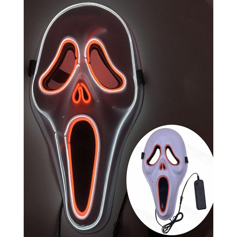 Buy Scream Ghost Led Costume Mask - MyDeal
