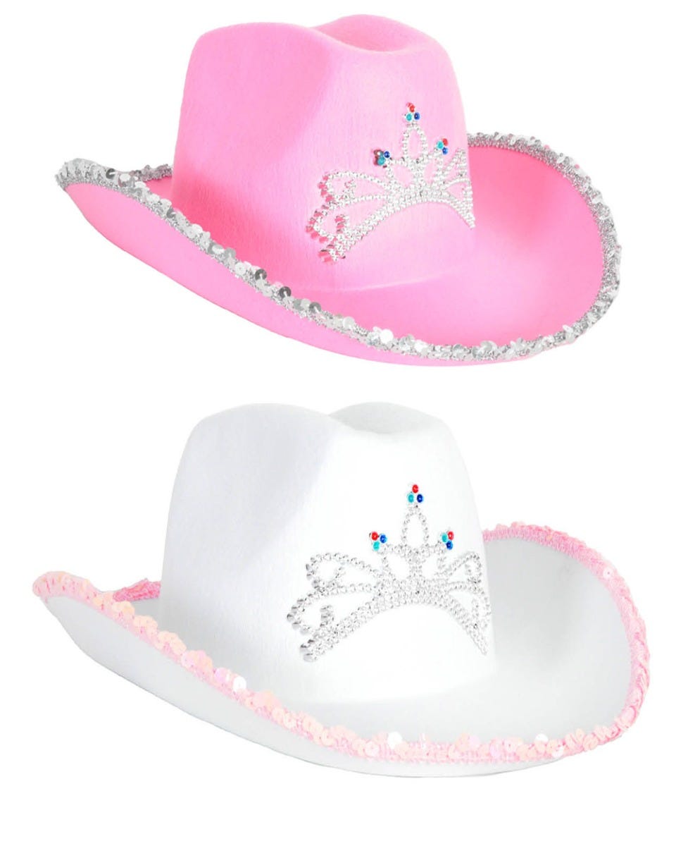 Buy Sequin Rim Cowboy Hat with Tiara - MyDeal Australia