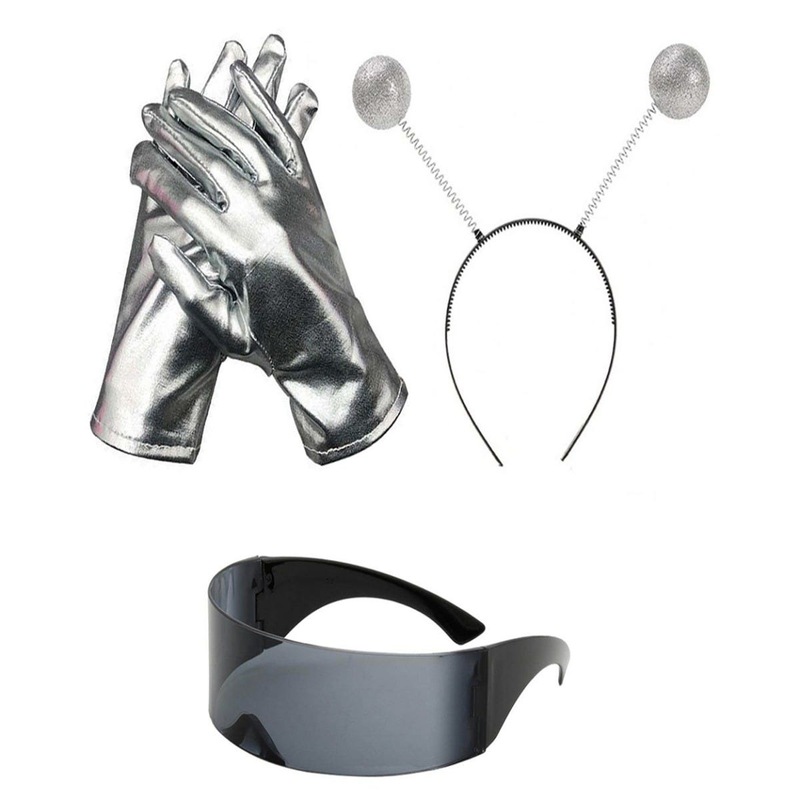Buy Silver Alien Costume Accessory Set - MyDeal