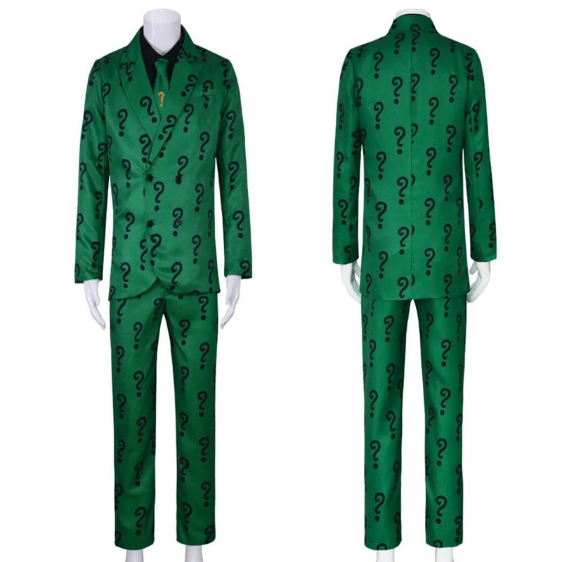 Buy The Riddler Cosplay Mens Costume - MyDeal