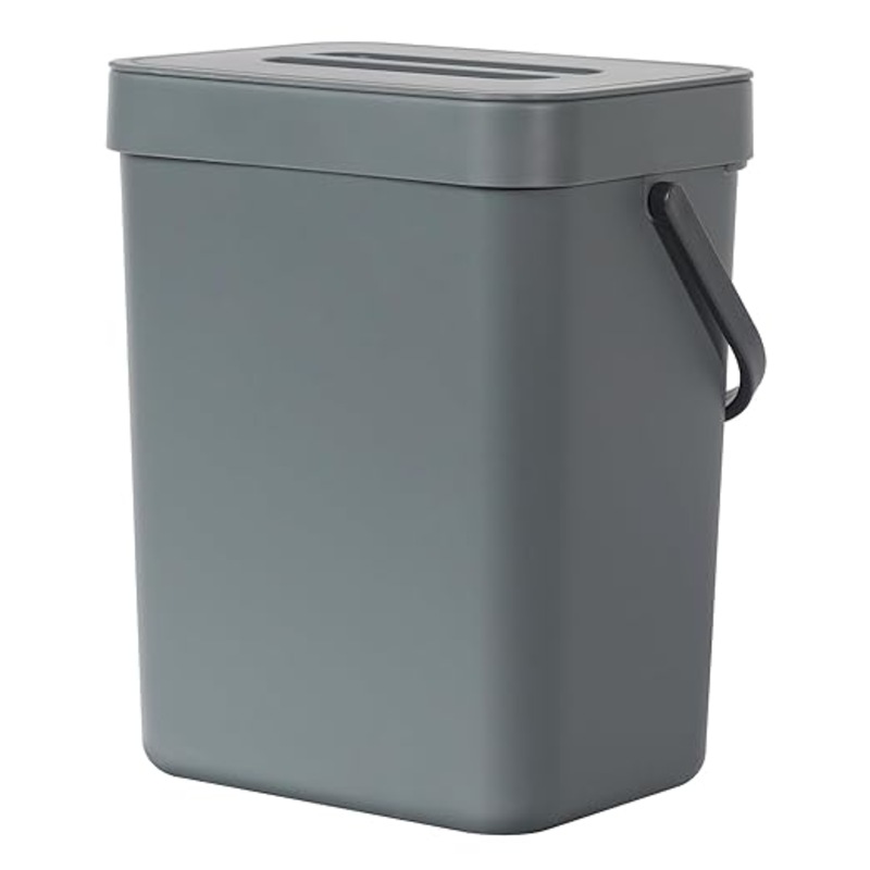 Buy EKO Puro Mini Wall-Mounted Kitchen Trash Can with Lid, Food Waste ...