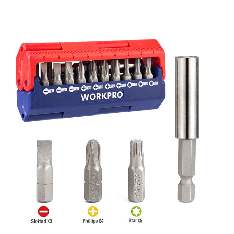 Buy Workpro 13Pc Screwdriver Bits Set(Metric) WP221062 - MyDeal Australia