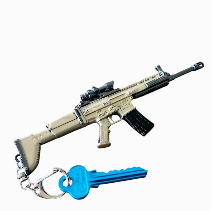 Buy Miniature Toy SCAR FN Replica Diecast Gun Model Keychain - MyDeal
