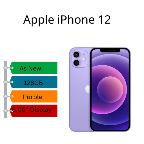 Buy Apple iPhone 12 128GB - Purple - As New (Refurbished) - MyDeal ...