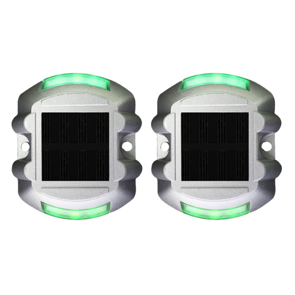 Buy 2Pcs Solar LED Pathway Driveway Light Lamp Dock Step Road Safety ...