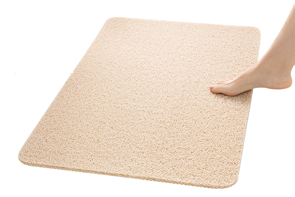 Buy Anti-Slip Loofah Bathroom Mats Quick Drying Bath Tub Mat With Drain ...