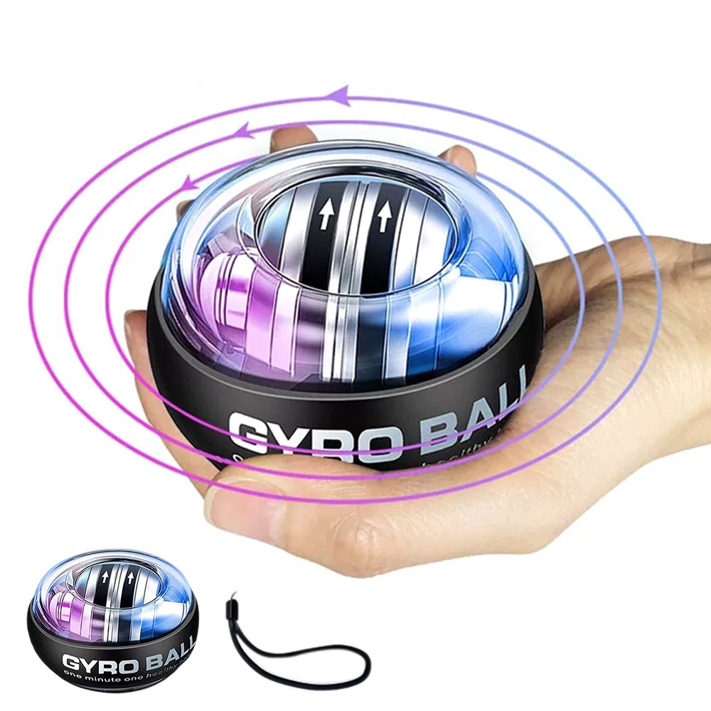 Buy LED Wrist Ball Trainer Auto-Start Wrist Strengthener Gyroscopic ...