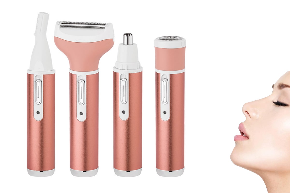 Buy 4 in 1 Rechargeable Electric Razors Women Shaver Hair Removal ...