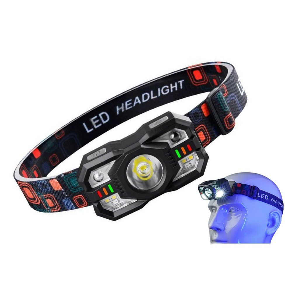 Buy Rechargeable LED Motion Sensor Head Torch - MyDeal Australia