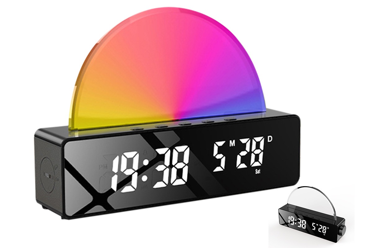 Buy Sunrise Alarm Clock LED Color Changing Mood Light with Smart Wake ...