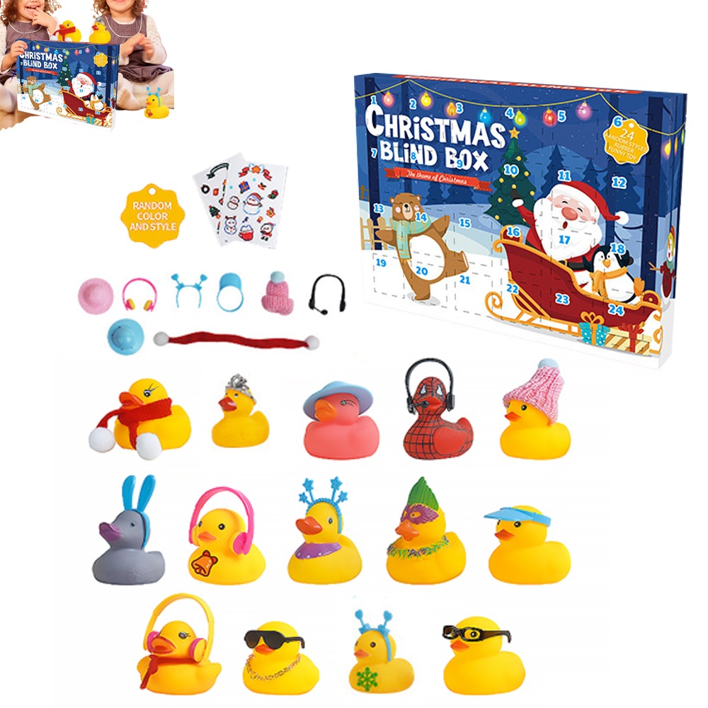 Buy Toy Fidget Christmas Countdown Calendar 24 Days Surprises Duck ...