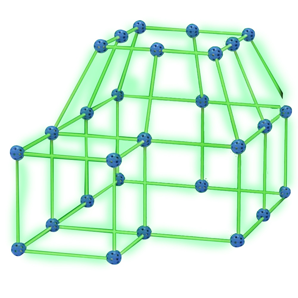 Buy Toy Set of 87Pcs/121Pcs DIY Kids Tent Fort Building Toys Kit Build ...