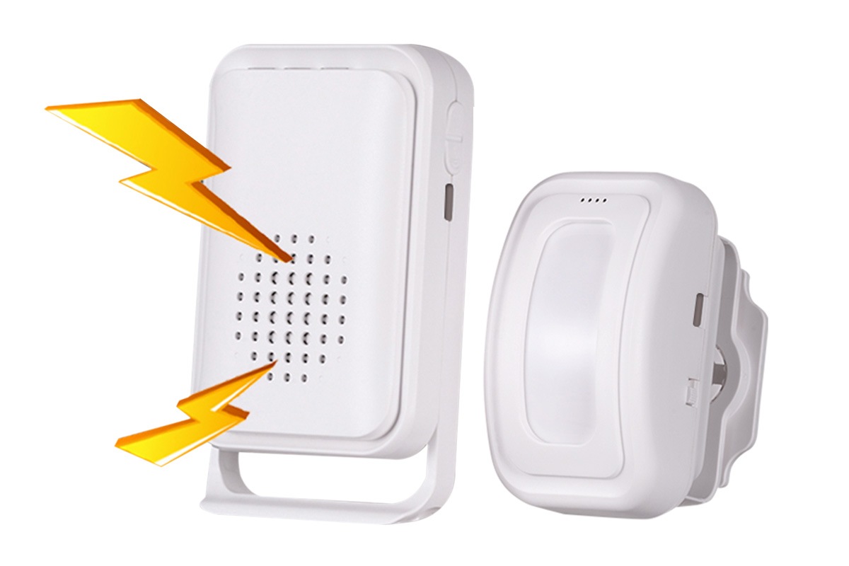 Buy Wireless Motion Sensor Doorbell Door Chime for Business Caregiver ...