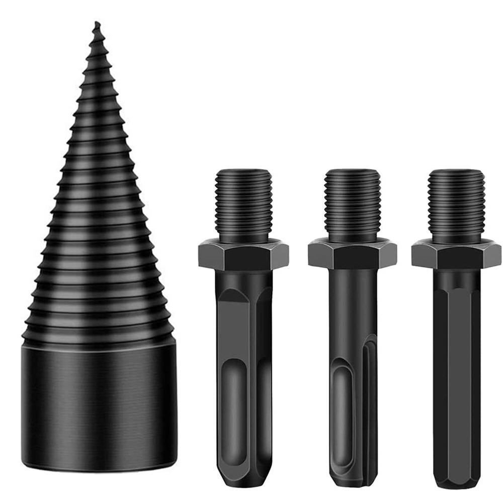 Buy Wood Splitting Drill Bit Set Firewood Log Splitter Removable Screw ...