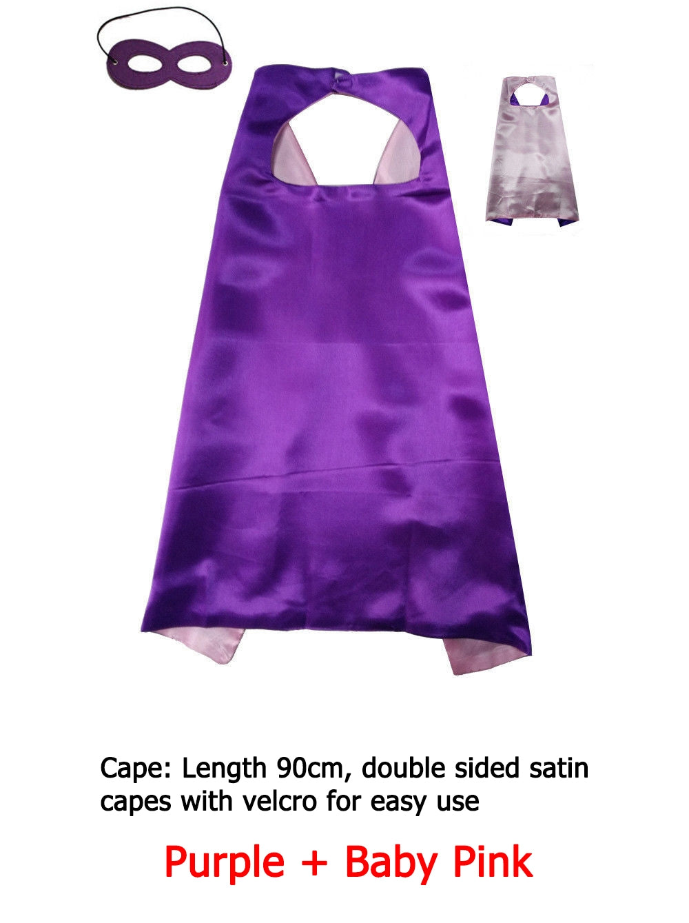 Buy Double sided Cape & Mask Costume set - MyDeal Australia