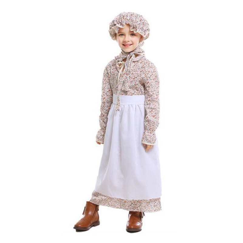 Buy Girls Poor Victorian Maid Costume Retro Nanny Book Week Olden Days ...