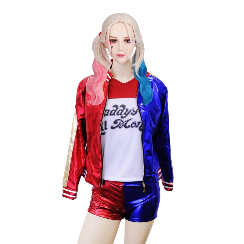 Buy Harley Quinn Harlequin Suicide Squad Full Costume Set - MyDeal