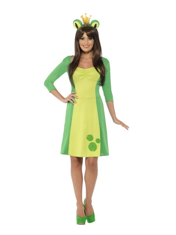 Buy Ladies Frog Costume Fairytale Book Week Animal Green Fancy Dress ...