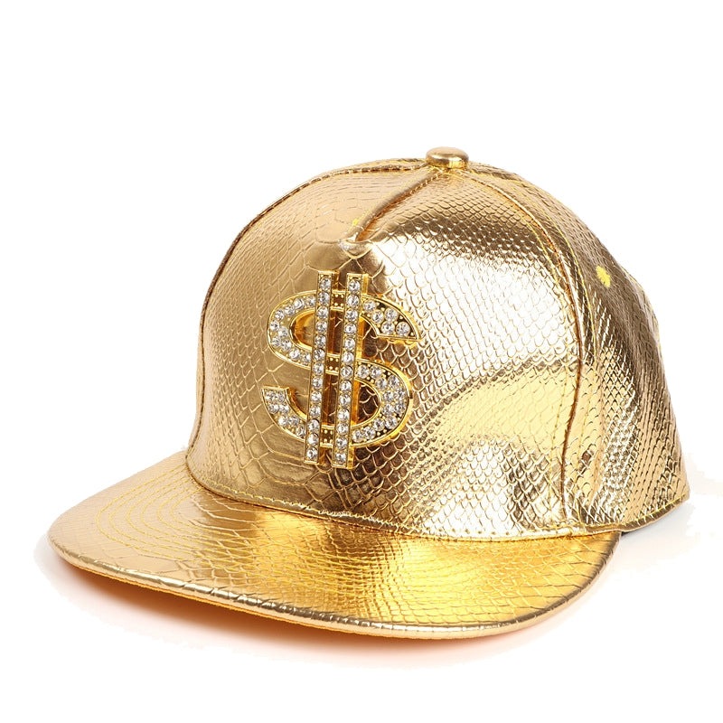 Buy Metallic Gold Hip Hop Rapper Dollar Sign Cap - MyDeal Australia