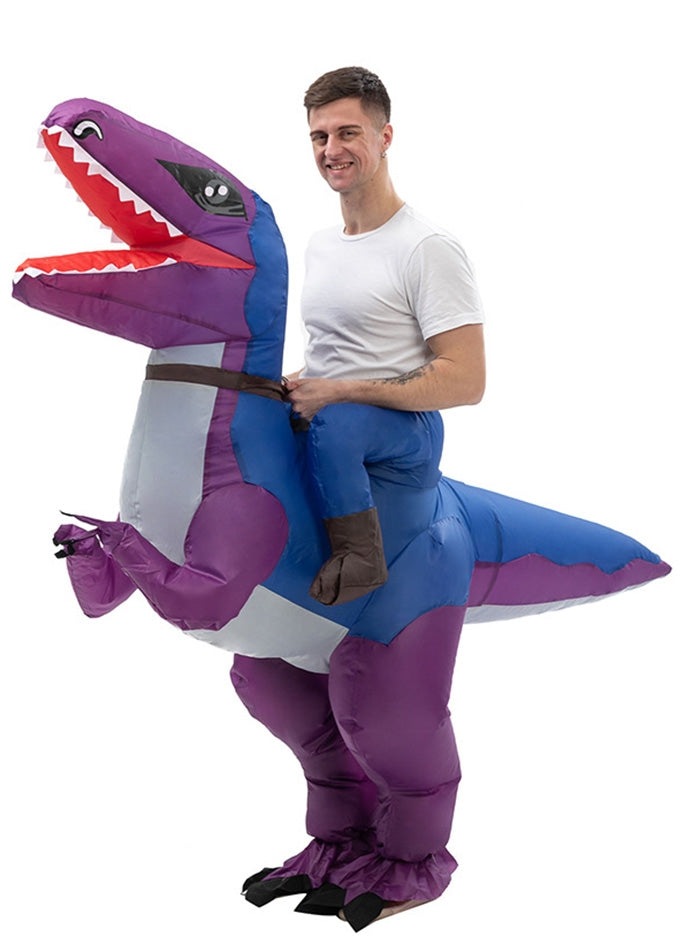 Buy Purple T-Rex Dinosaur Carry Me Inflatable Costume - MyDeal Australia