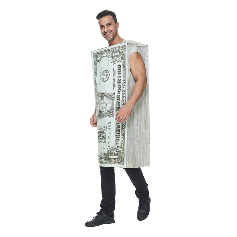 Buy Unisex Dollar Bill Money Costume - MyDeal