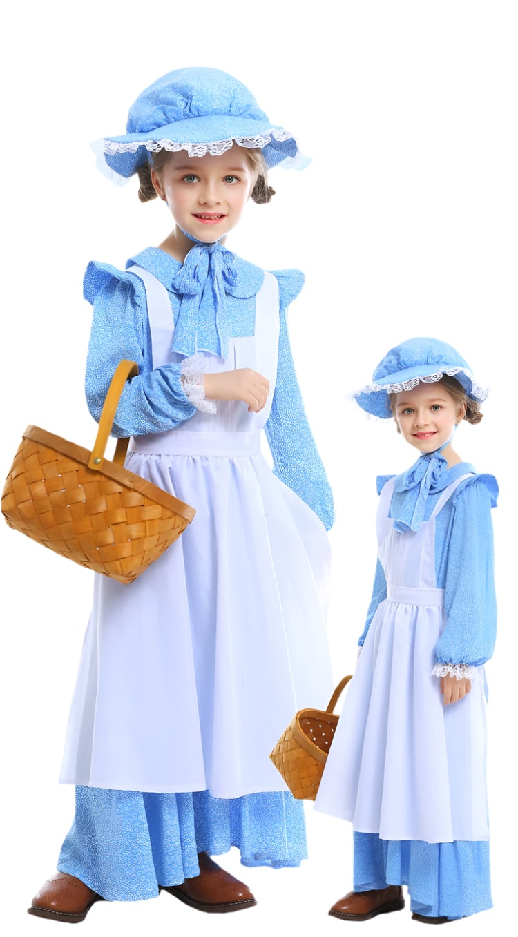 Buy Victorian Maid Miss Historical Pioneer Colonial Girls Kids Olden ...