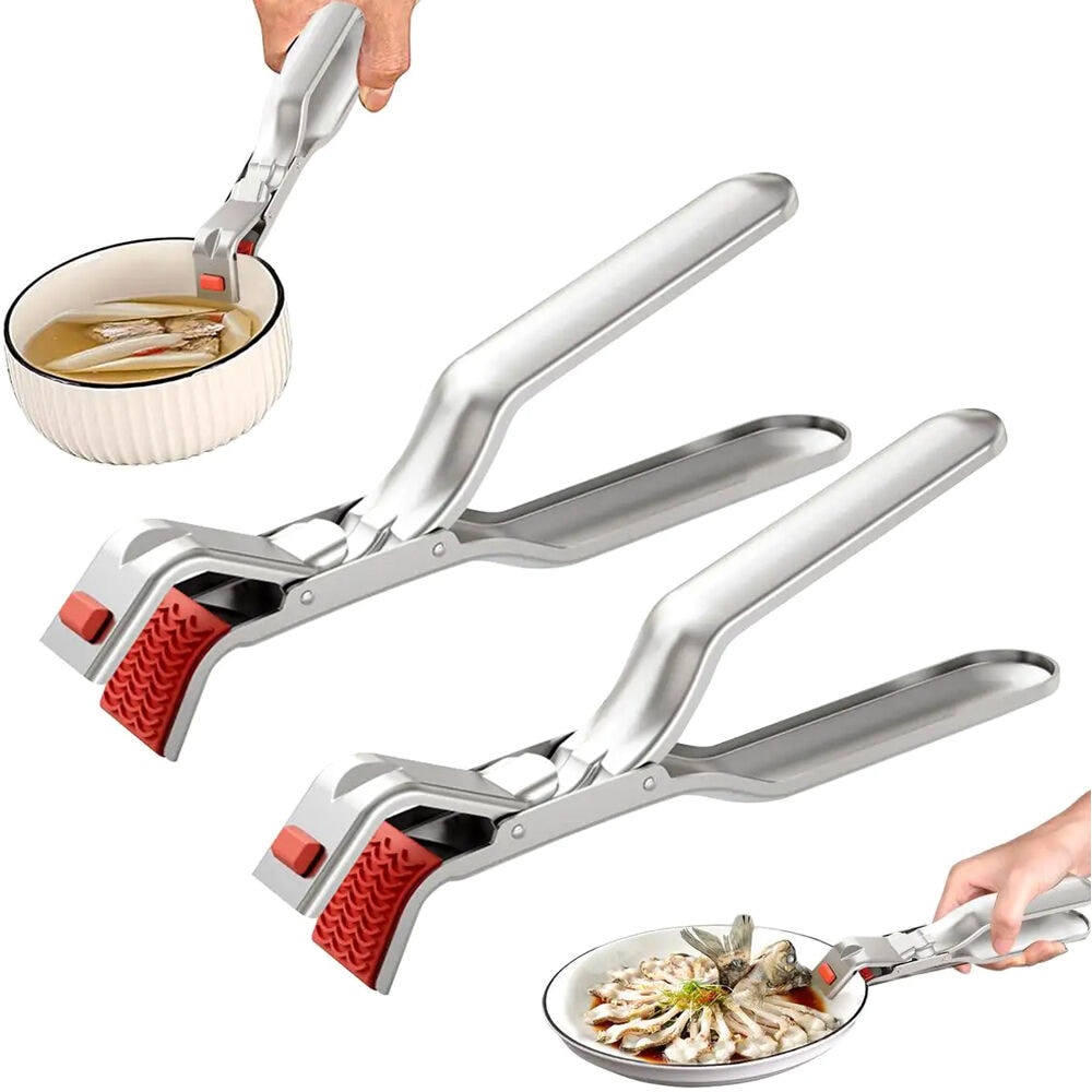 Buy 2 Pack Hot Dish Plate Clip Anti-Scald Bowl Clip Gripper Handle Bowl ...