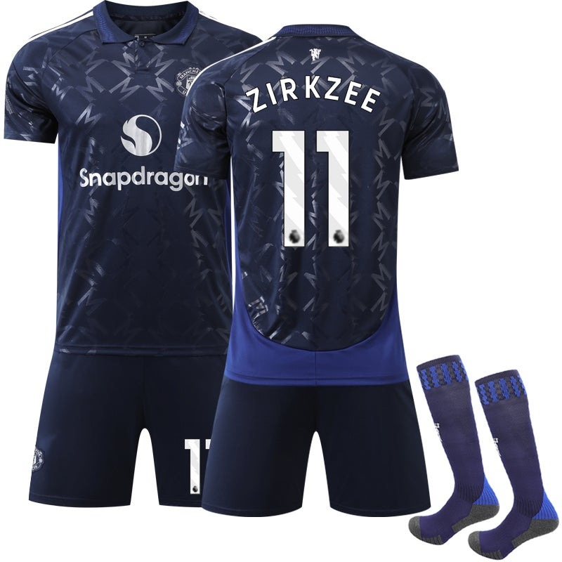 Buy 24-25 New Manchester United Red Devils Away Football Jersey No.11 ...