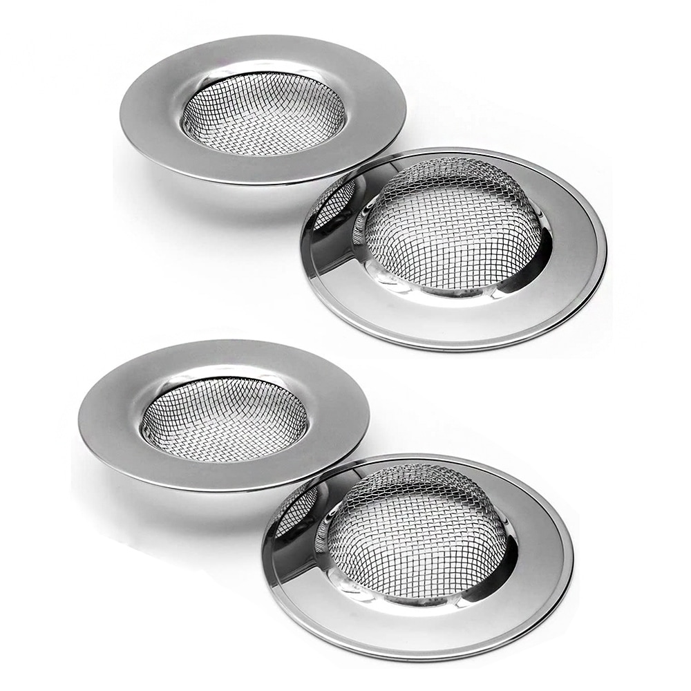 Buy 4 pack Sink Strainer for Shower, Plug Hole Hair Catcher - Bath or ...