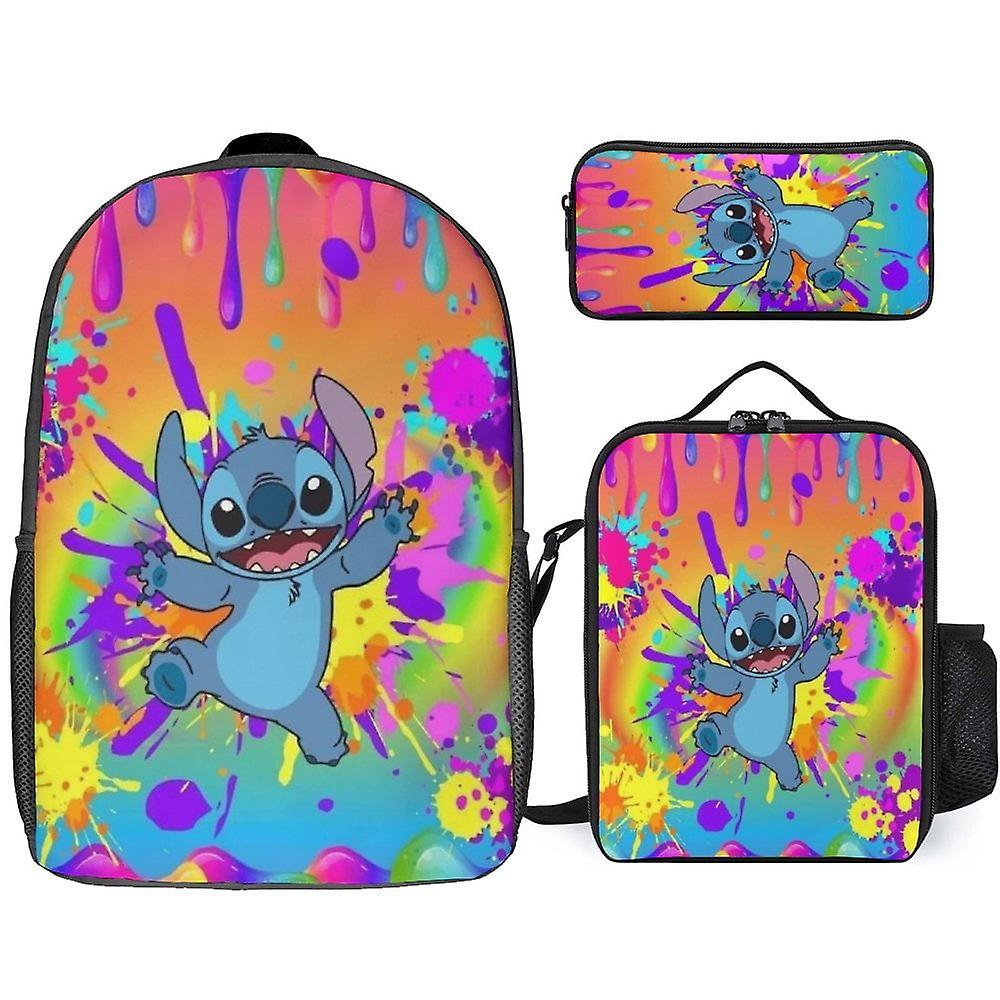 Buy Cartoon Stitch Backpack Set Cartoon Backpacks with Pencil Case And ...