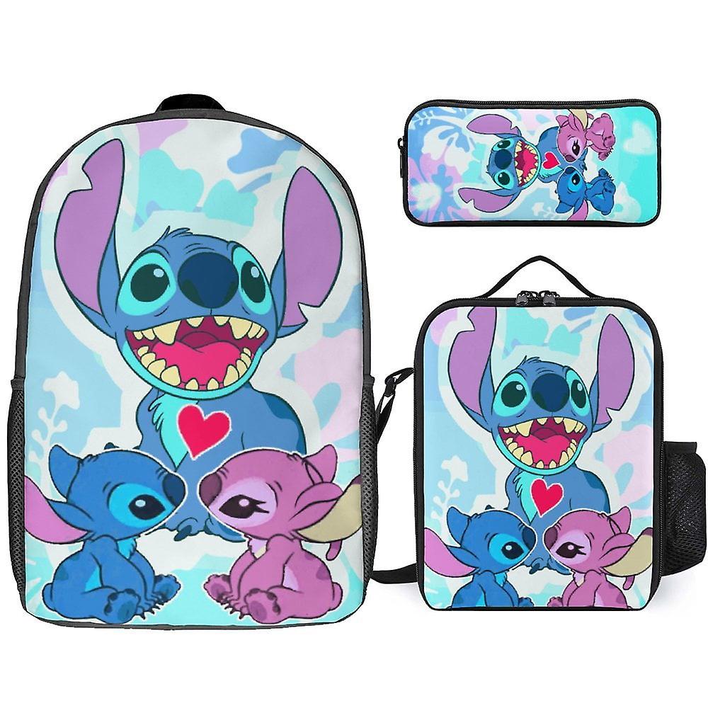Buy Cartoon Stitch Backpack Set Cartoon Backpacks with Pencil Case And ...