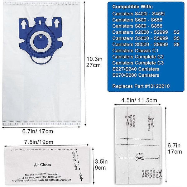 Buy Dust Bags for GN Vacuum Cleaner Complete C3, Complete C2, Classic ...