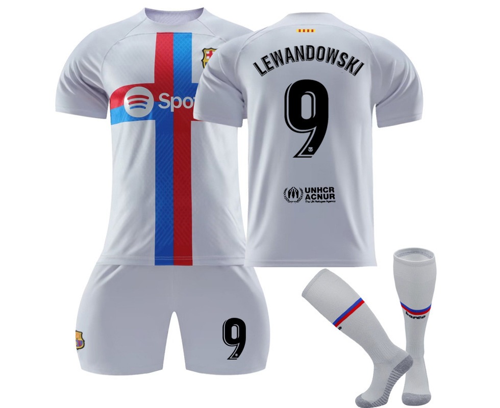 Buy FC Barcelona 2022/23 Stadium Third Jersey Lewandowski No.9 Soccer ...