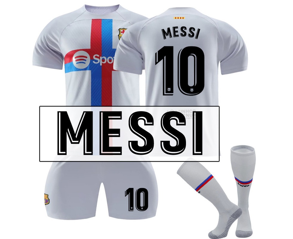 Buy FC Barcelona 2022/23 Stadium Third Jersey Messi No.10 Soccer Jersey ...