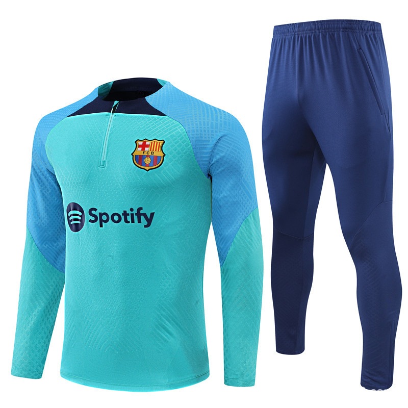 Buy FC Barcelona Training Technical Football Tracksuit 2223 Light Blue ...