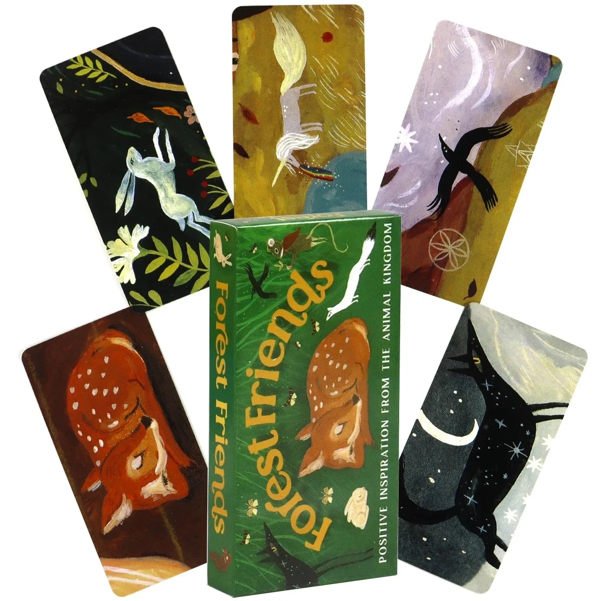 Buy Forest Friends Oracle Cards 40 Mini Tarot Cards Positive ...