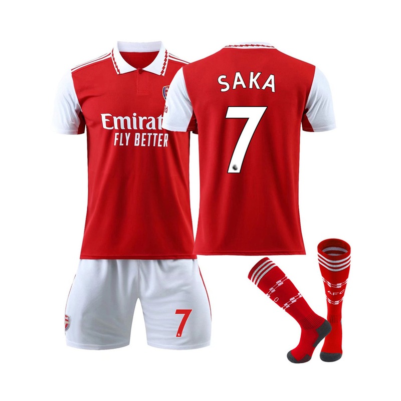 Buy Kids Boys Football Kit Emirates Home Ball Game Soccer Training Suit ...