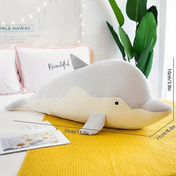 Buy Large dolphin doll cute softbodied marine animal plush toy whale ...