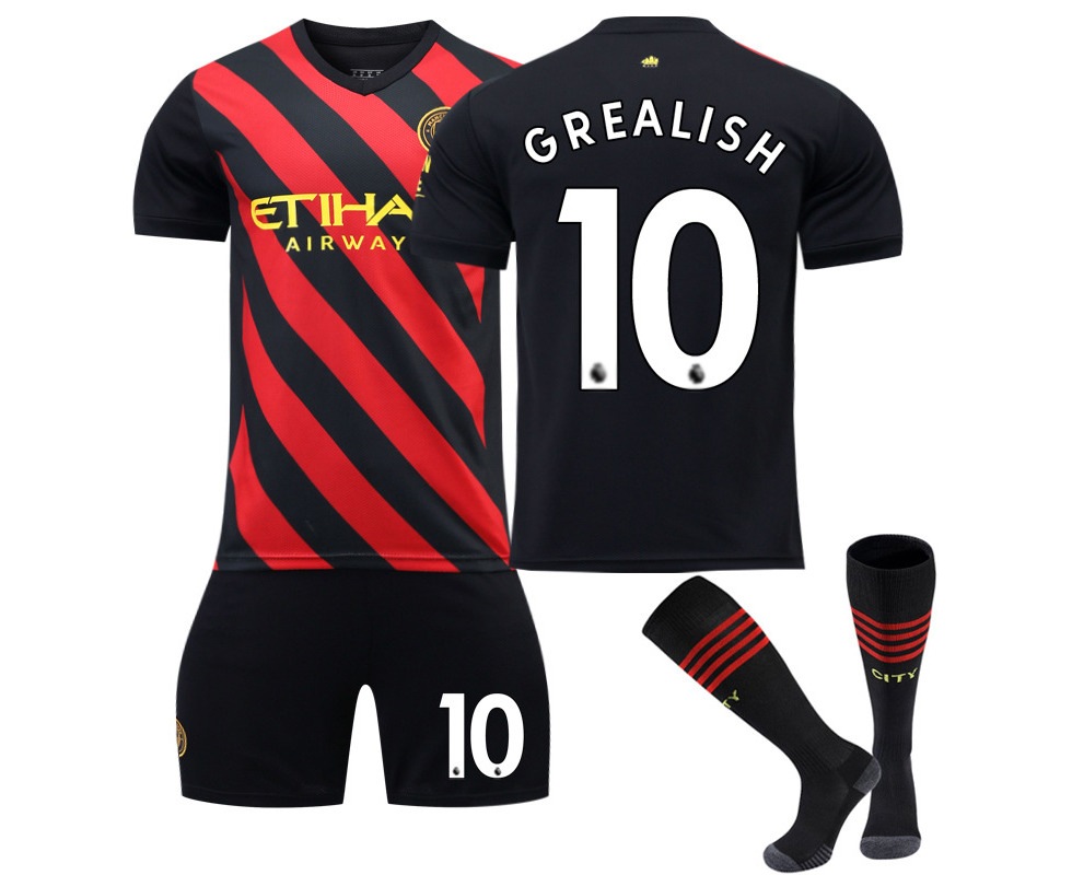 Buy Manchester City F.C. Away 22/23 Jersey Grealish No.10 Soccer Jersey ...