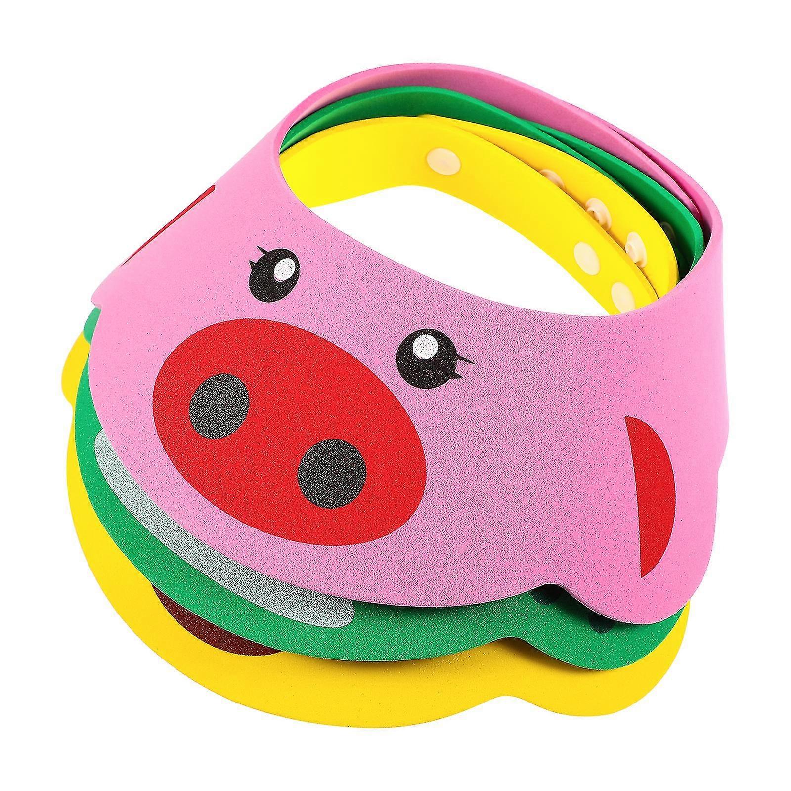 Buy Newborn Girl Hats Adjustable Shower Cap Shower Bathing Cap Baby ...