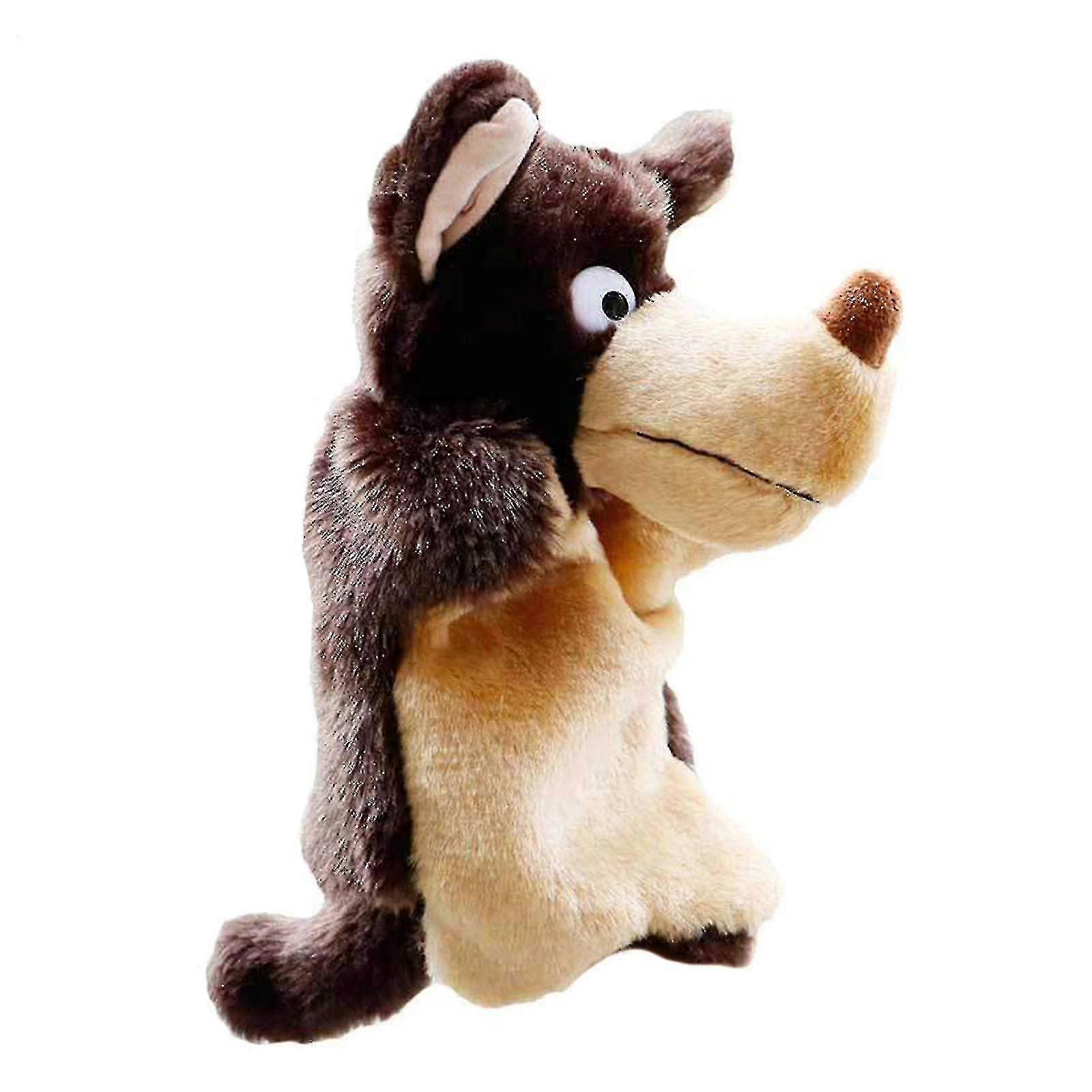 Buy Plush toy hand puppet big bad wolf animal glove doll - MyDeal Australia