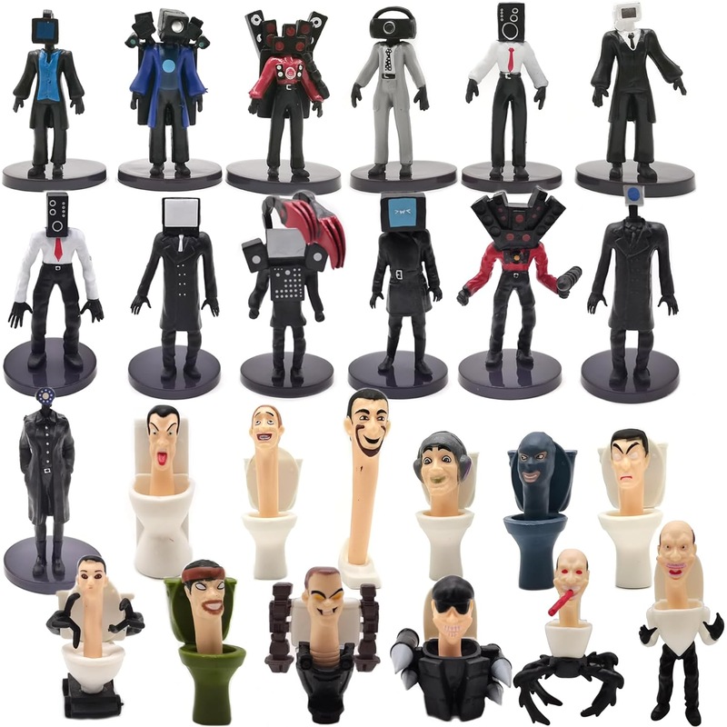 Buy Skibi Toilet Action Figures Set - 25pcs, Anime Game Cartoon ...
