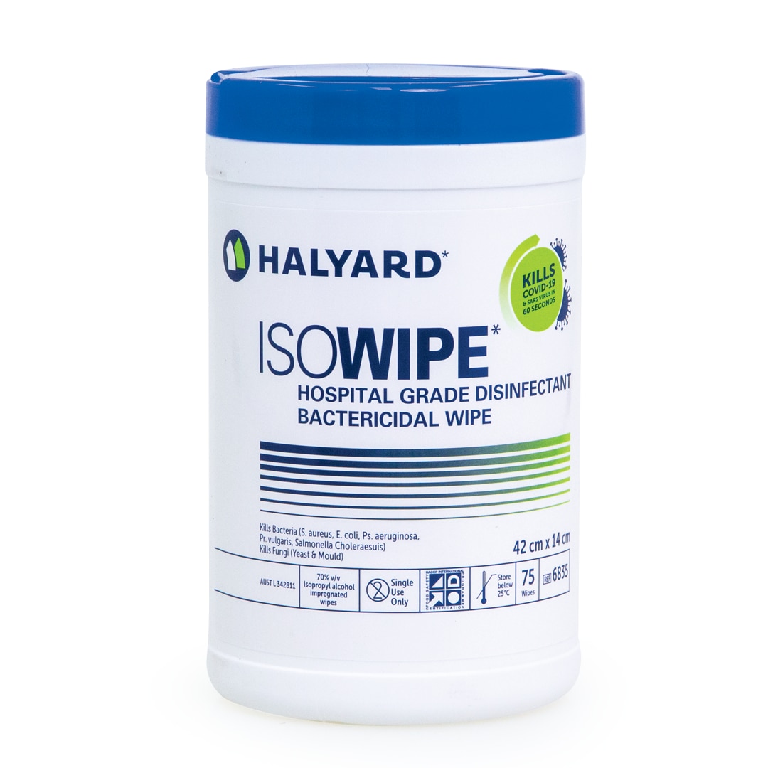 Buy Halyard Isowipe Hospital Grade Disinfectant Wipes - 70% Isopropyl ...